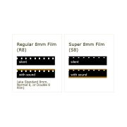 Super-8, Normal 8mm, Film and Reel Info